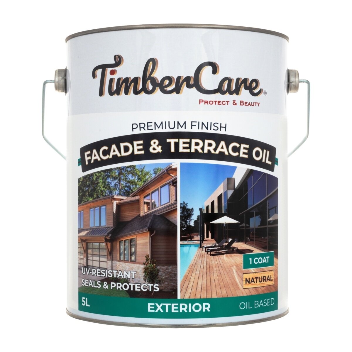 Масло TimberCare Fasade & Terrase Oil для фасадов и террас 5л натуральный 358400