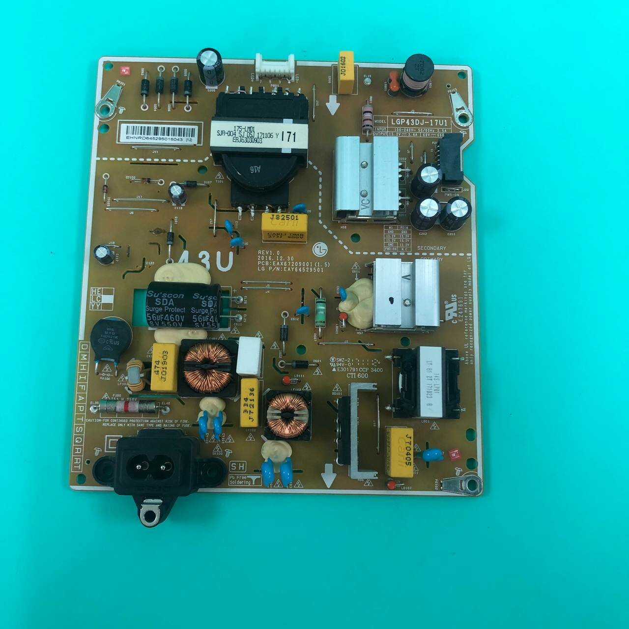 Блок питания для телевизоров EAX67209001 (1.5) LG 43UJ639V