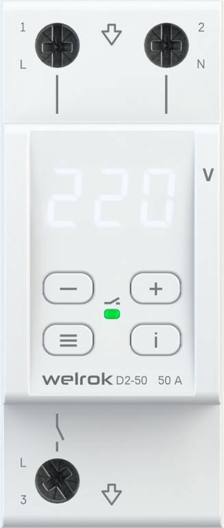 Реле напряжения WELROK D2-50