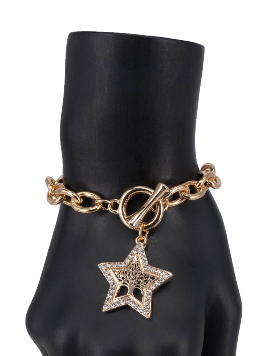 Жесткий браслет, фианит