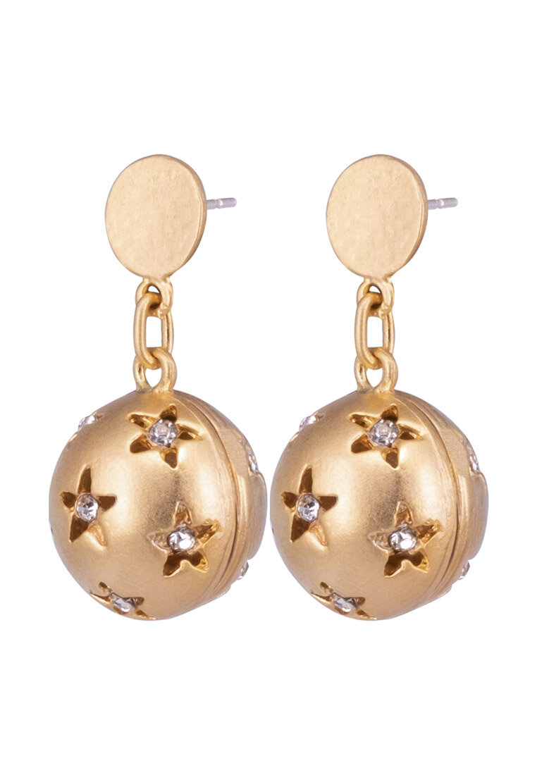 Серьги с подвесками, фианит