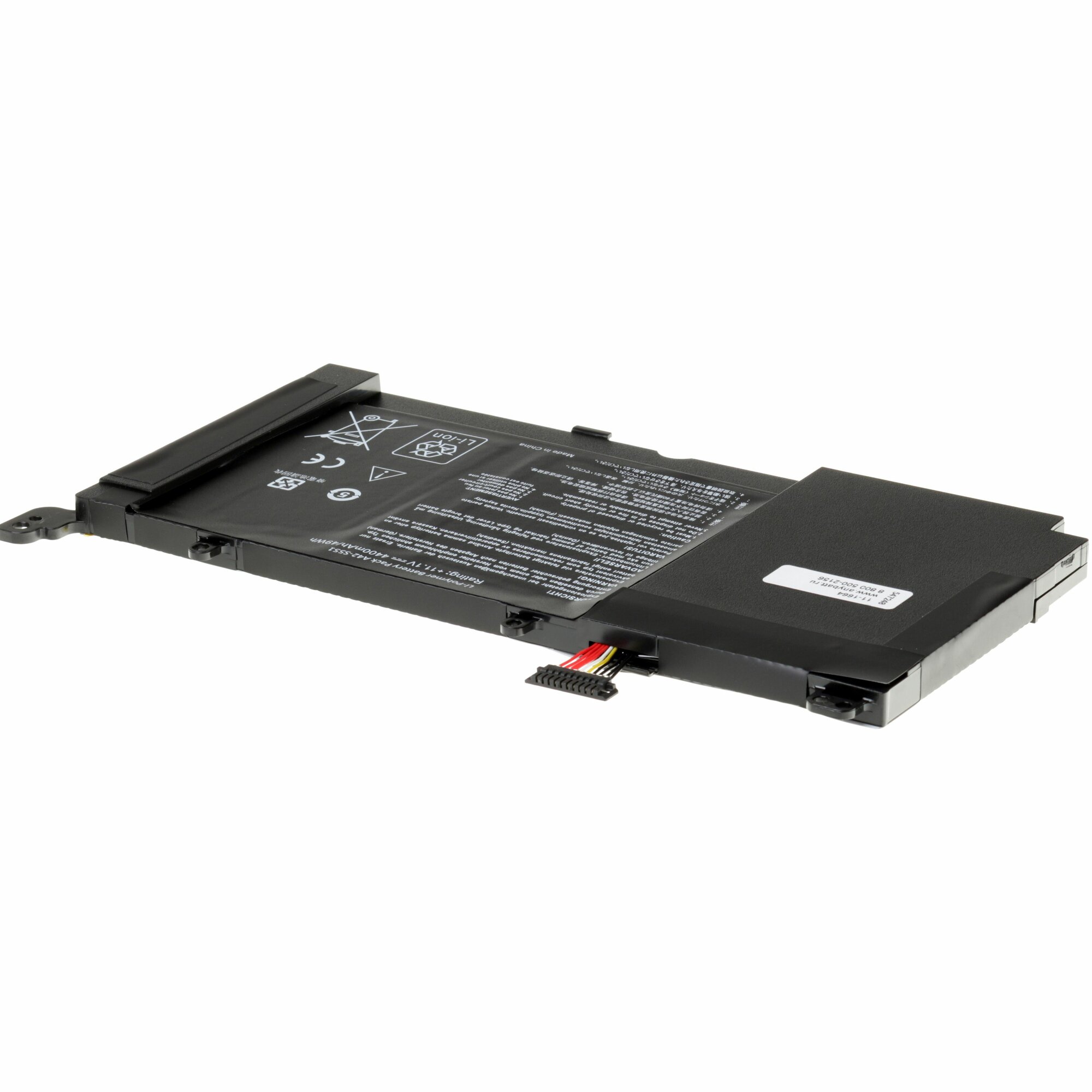 Аккумуляторная батарея AnyBatt 3900 mAh для ноутбука Asus Vivobook V551LB ( B31N1336, C31-S551)