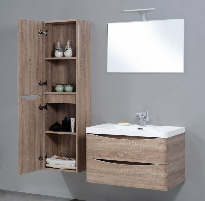 Пенал BelBagno для ванной ANCONA-N 1700 R Rovere Bianco