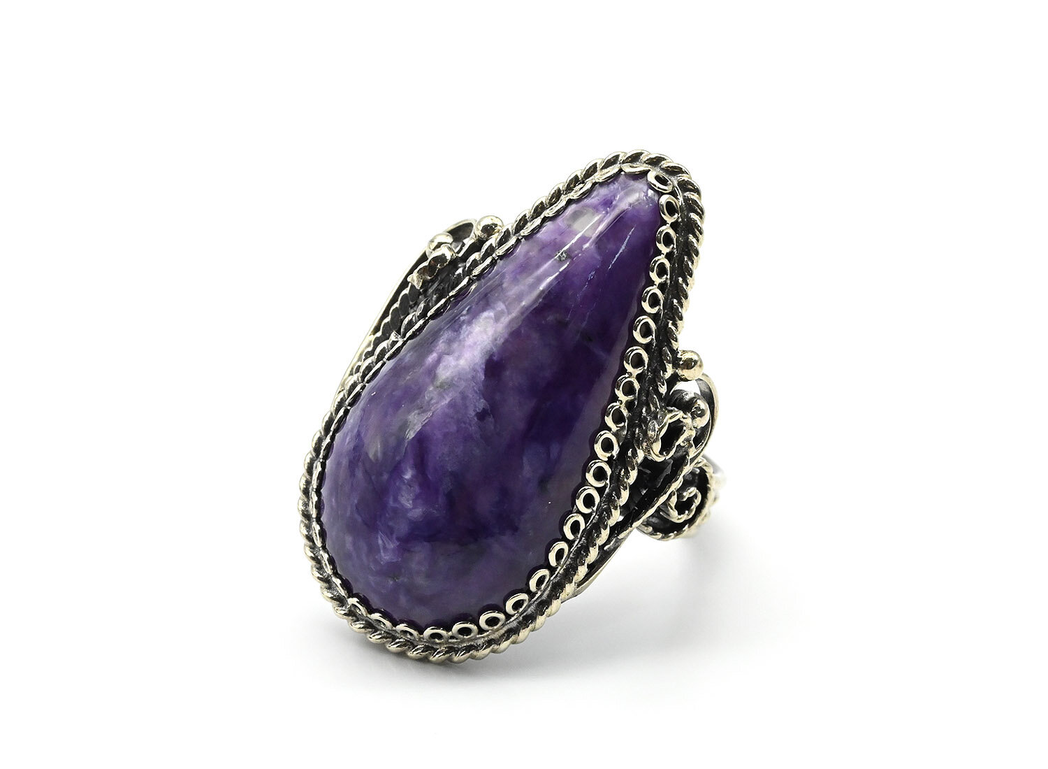 Кольцо, чароит