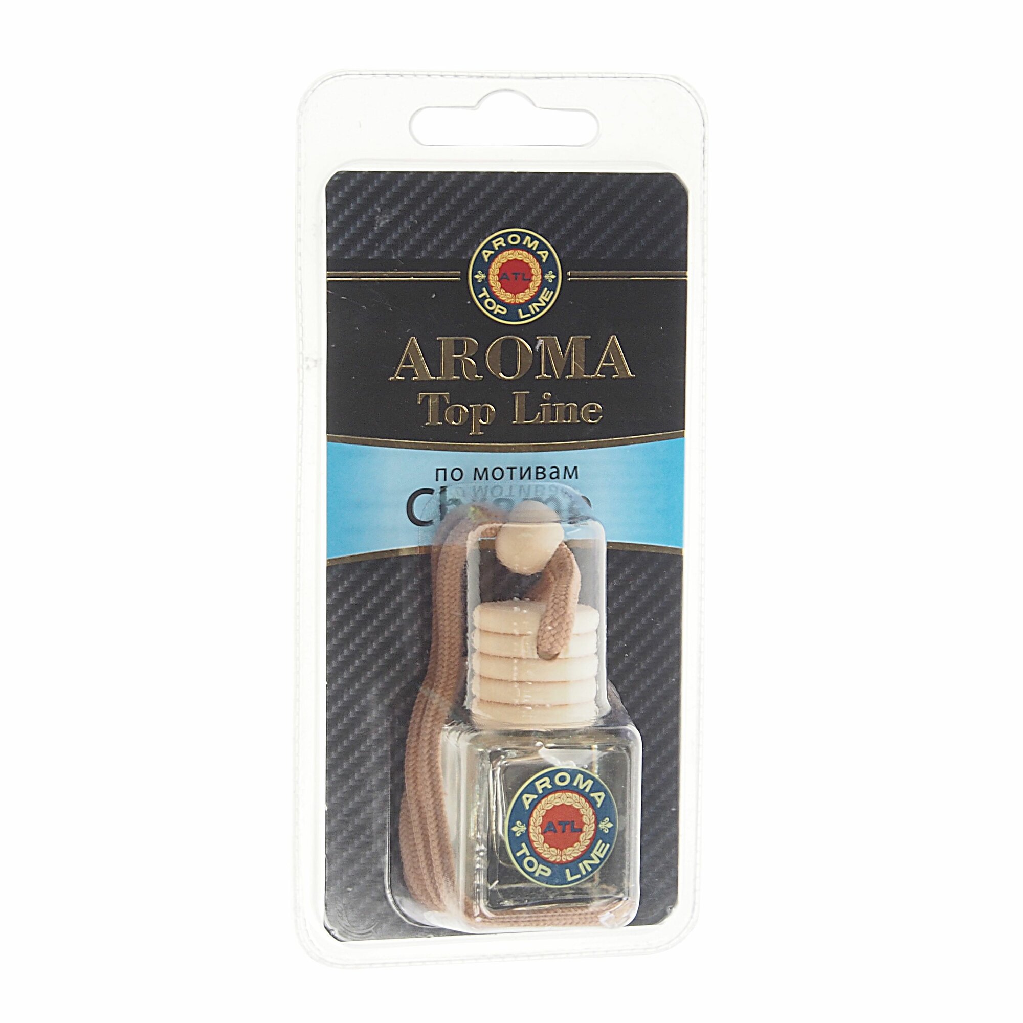 Ароматизатор воздуха ATL-59329 №57 Chrome флакон подвесной с деревянной крышкой 6мл Top Line