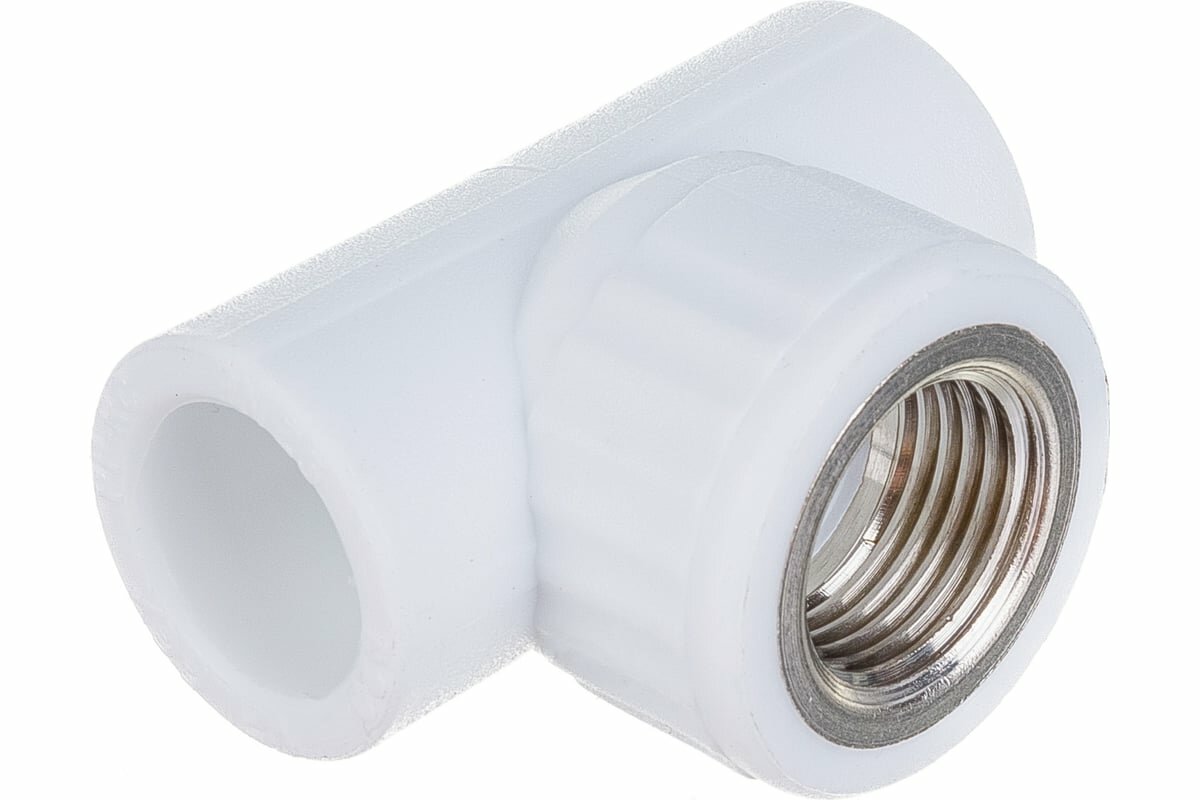 VALFEX PP-R комбинированный тройник белый 20x1/2 дюйма ВР 10127020 127-0515