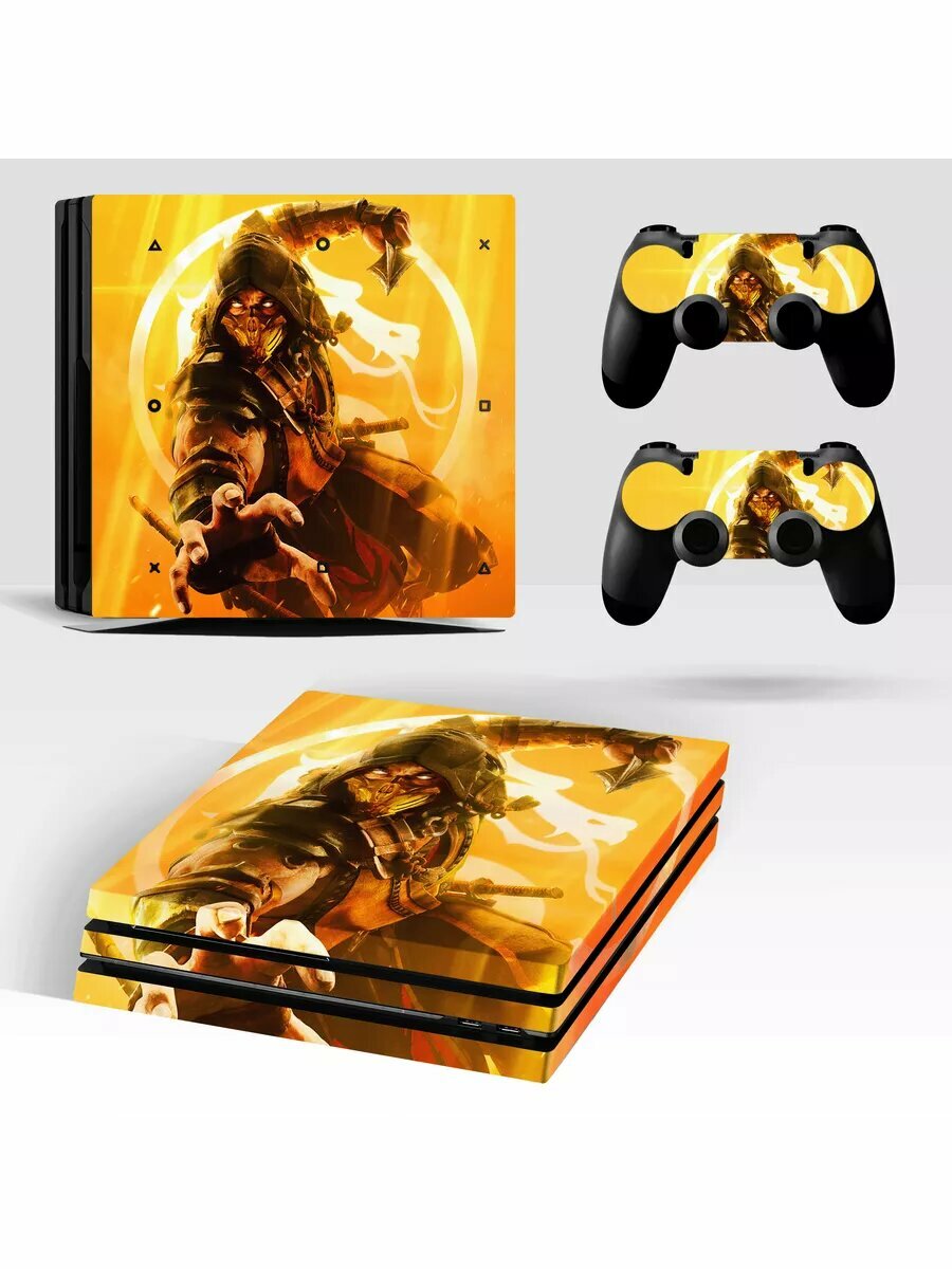 Наклейка защитная для игровой приставки PlayStation 4 PRO