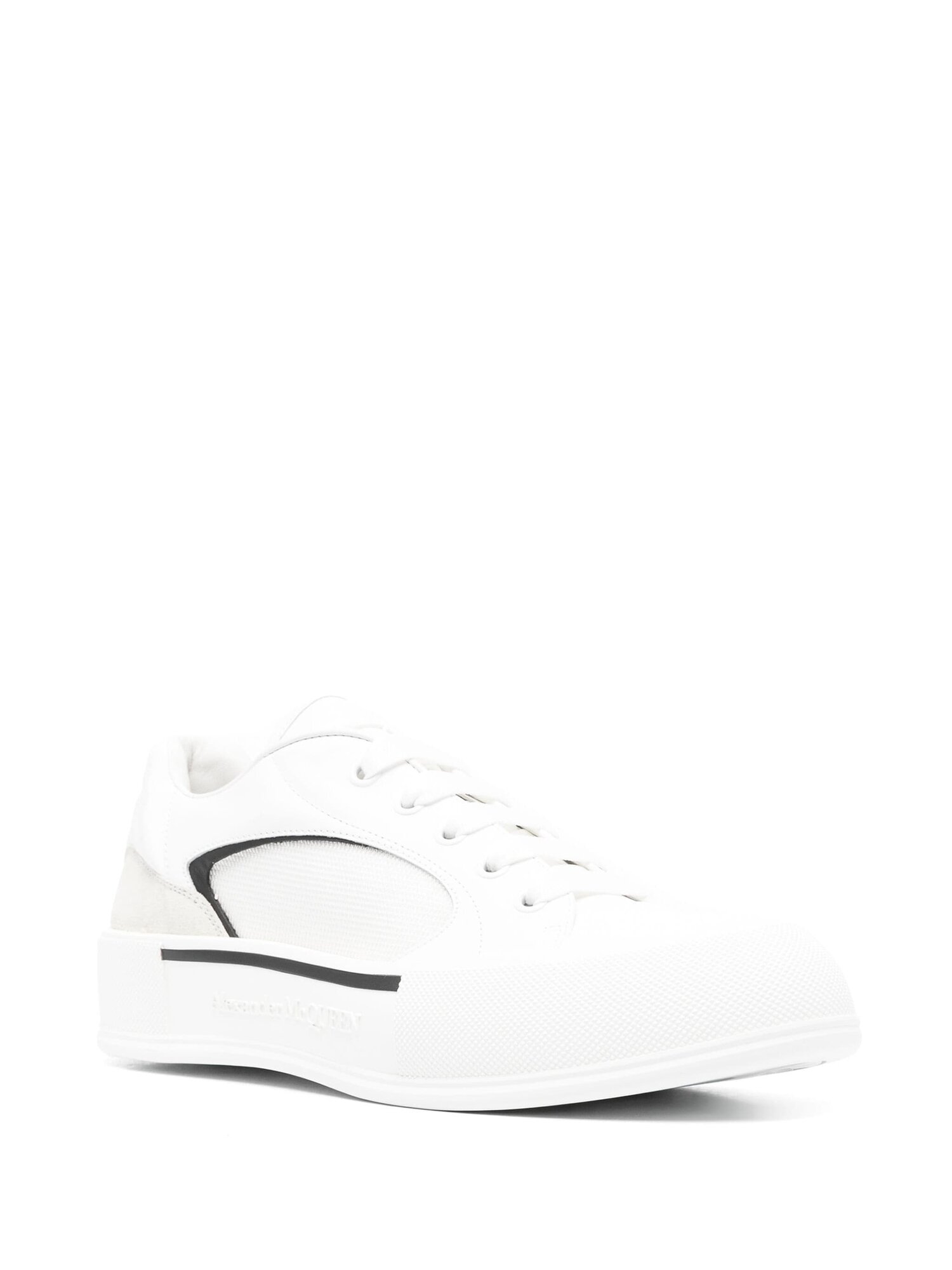Кроссовки Alexander McQueen Skate Deck Plimsoll, размер 40,5, бежевый/белый — фото 1