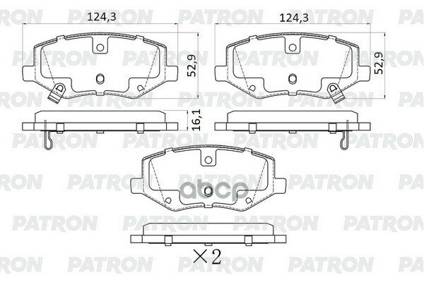 Колодки тормозные дисковые перед. JAC S3/S5 PATRON арт. PBP199
