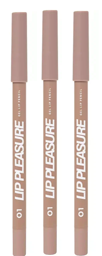 Карандаш для губ гелевый Love Generation Lip Pleasure, тон 01 светло-бежевый, 1,35 г 3 шт