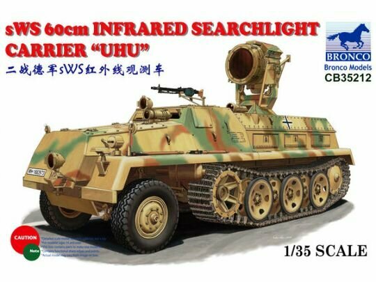 CB35212 Bronco Models Германский бронетранспортер с инфракрасным прожектором sWS 60 cm "Uhu" 1/35