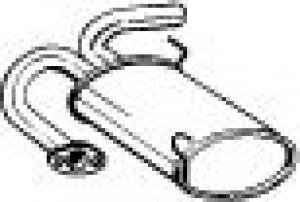 Глушитель выхлопных газов конечный Bosal 145-075 Nissan: 20100-8H700 20100-8H70A Nissan X-Trail (T30)