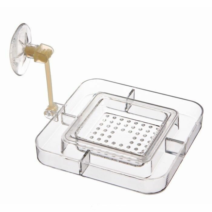 ALEAS Кормушка для рыб прямоугольная универсальная для сухого и живого корма