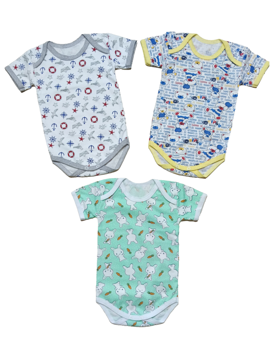 Боди базовая, комплект из 3 шт.