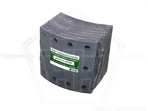 Накладка тормозной колодки камаз 6520 с заклепками (комплект 8штука) (6520-3501105)