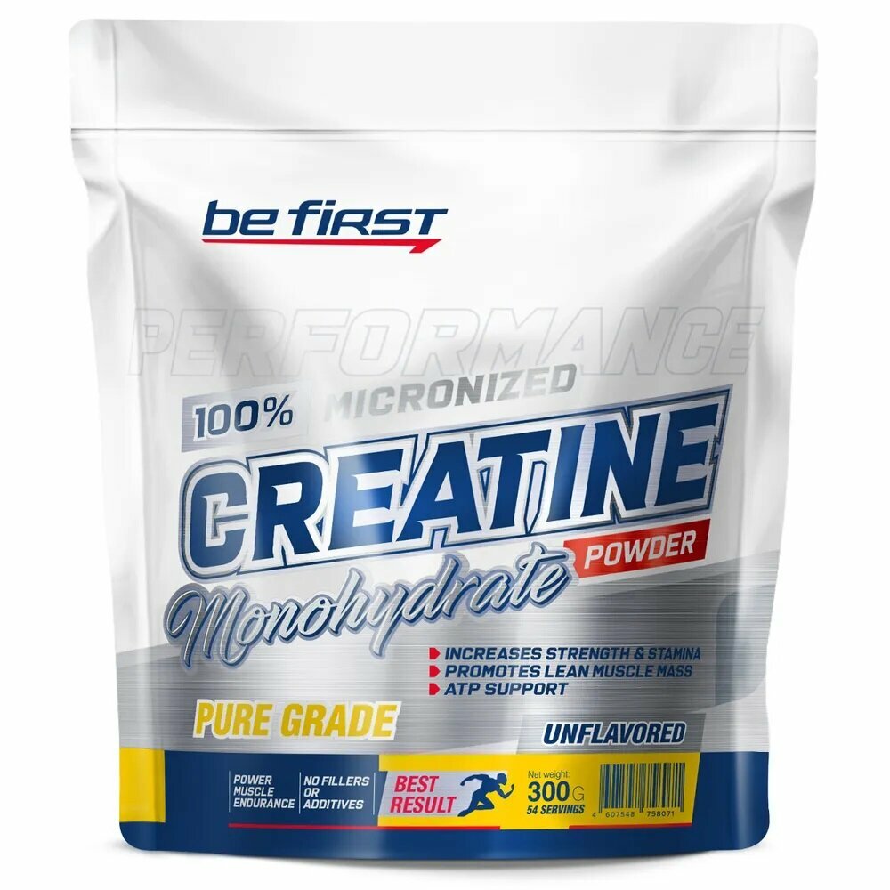 Креатин моногидрат Be First Creatine powder 300 гр (bag), без вкуса
