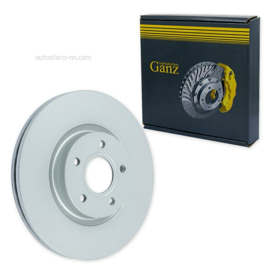 GANZ GIJ06096 Диск тормозной передний с покрытием FORD Mondeo IV/Galaxy II/S-Max/Kuga 08->