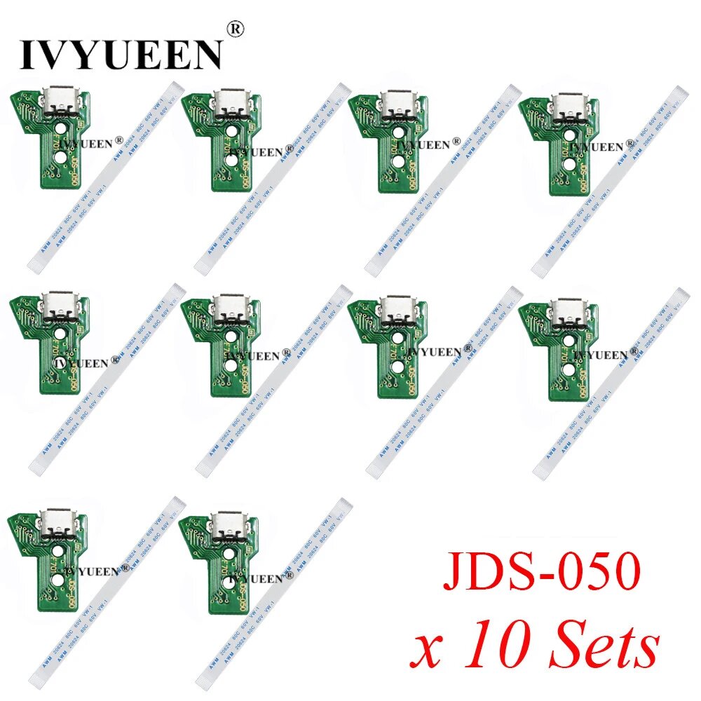 Комплект из 10 USB-портов для зарядки Dualshock 4 IVYUEEN Version E