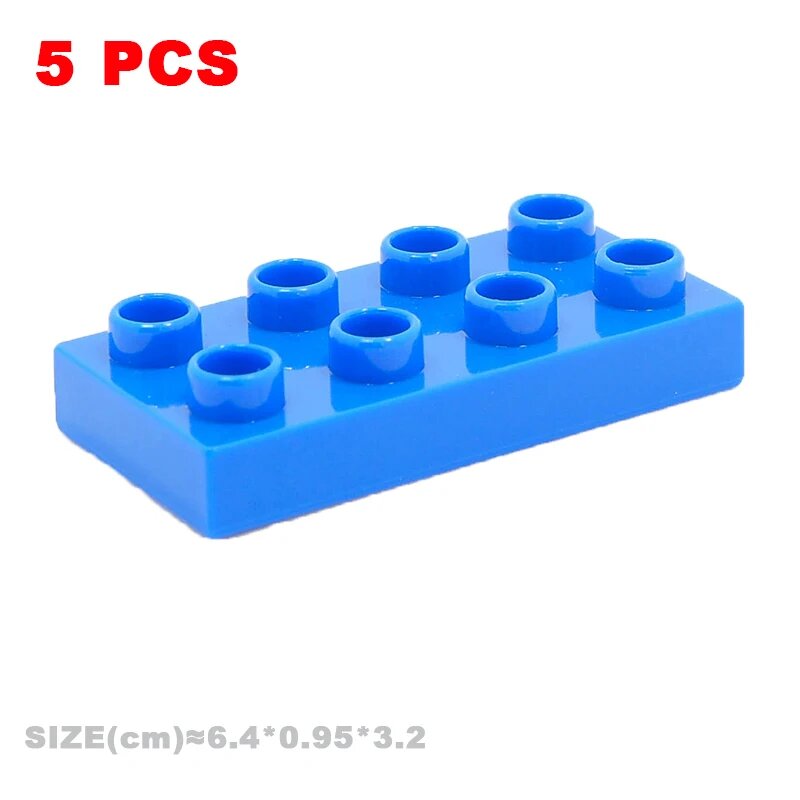 5 шт. Синие строительные блоки 2x4 BU