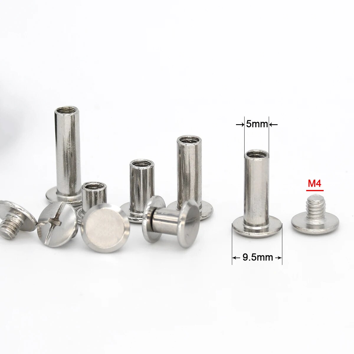 Винты Чикаго из нержавеющей стали 10 шт M4, 5mm