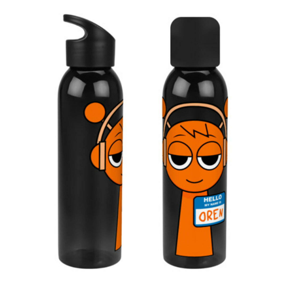 Бутылка для воды «Sprunki Oren Спрунки Орен» (черный)