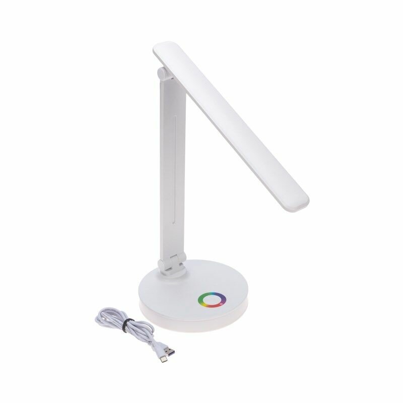 Светильник настольный с RGB-ночником, LED, 12Вт, белый REXANT