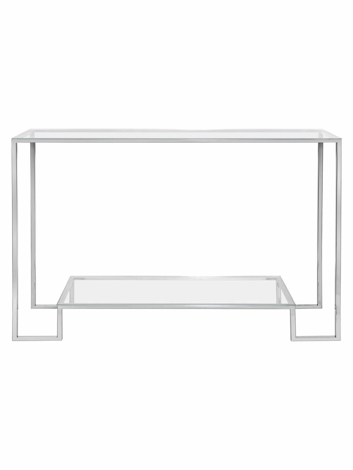 Консольный столик VALENCIA 1200х875х280мм (хром/прозрачное)