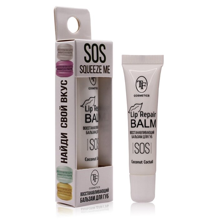 Бальзам для губ TF Cosmetics тон 04 Coconut Coctail Triumph Восстанавливающий (CTLB 30)