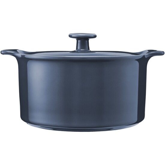 Кастрюля Maxwell & Williams Indulgence 1.3 л, с крышкой, фарфор, синяя (MW451-IA0376)