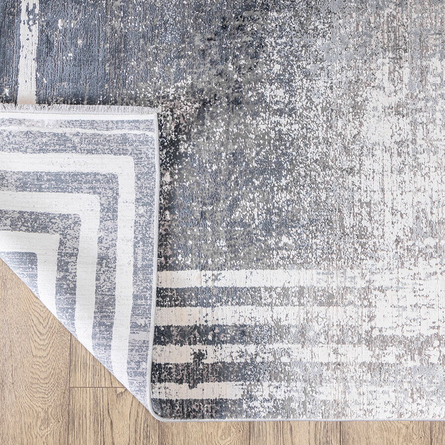 Ковер, Прямой, Серый, Белый, Темно-серый, Современный, на пол, в гостиную, спальню, в ассортименте (80 см. на 150 см.)