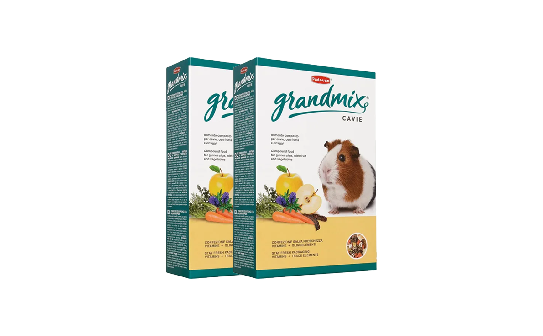 Padovan Grandmix Cavie корм комплексный для морских свинок с витамином С 850 г x 2 шт.