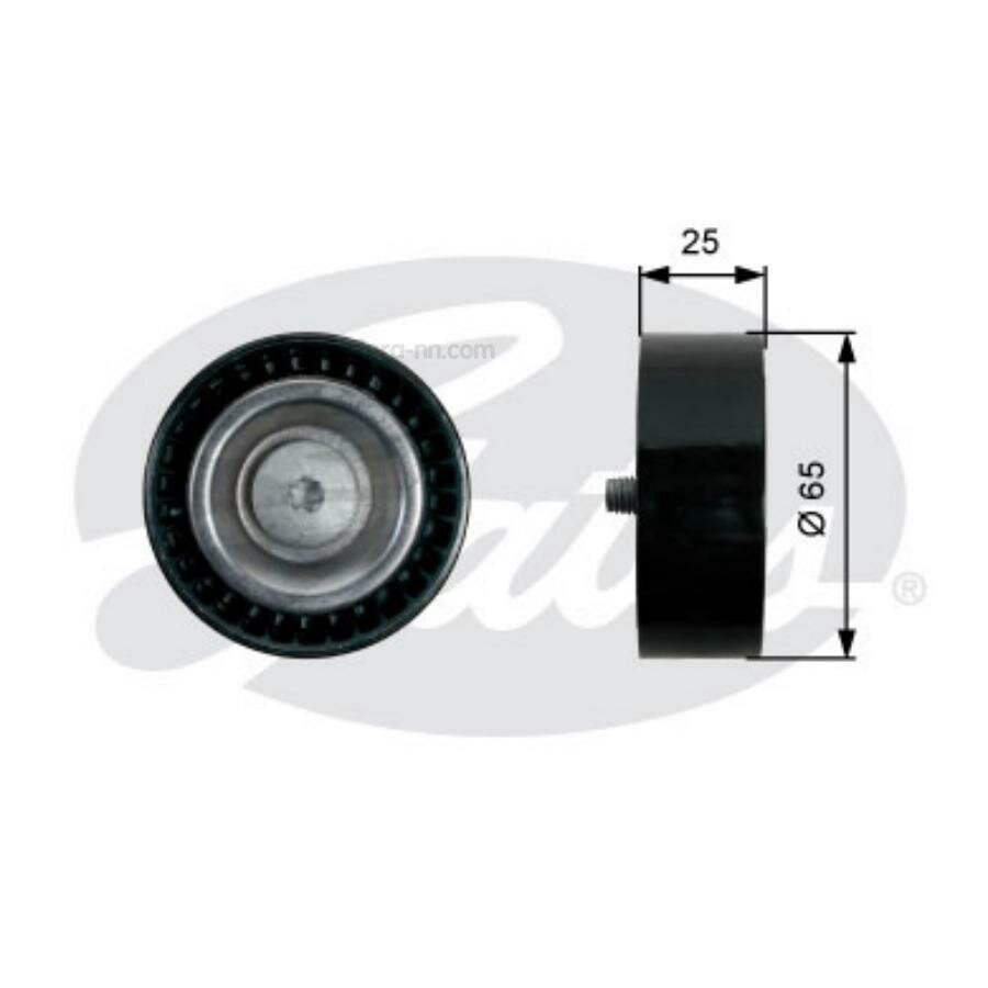 GATES T36432 Ролик руч. ремня MERCEDES 212,221, M-CLASS 166 4.7,5.5L 11=>