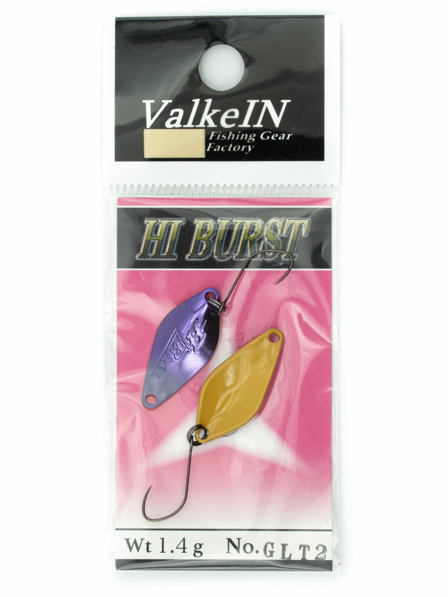 Блесна для рыбалки на форель VALKEIN HI BURST, вес 1.4 гр, цвет GLT2