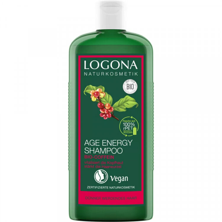 LOGONA Шампунь с кофеином для объёма 250 мл