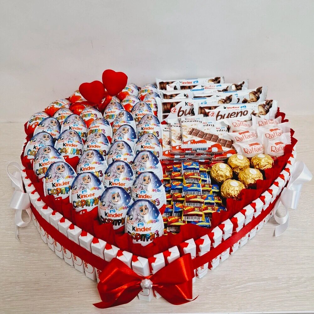 Подарочный набор LAKRES "Киндер Торт Поздравляю!" Диаметр 50 см