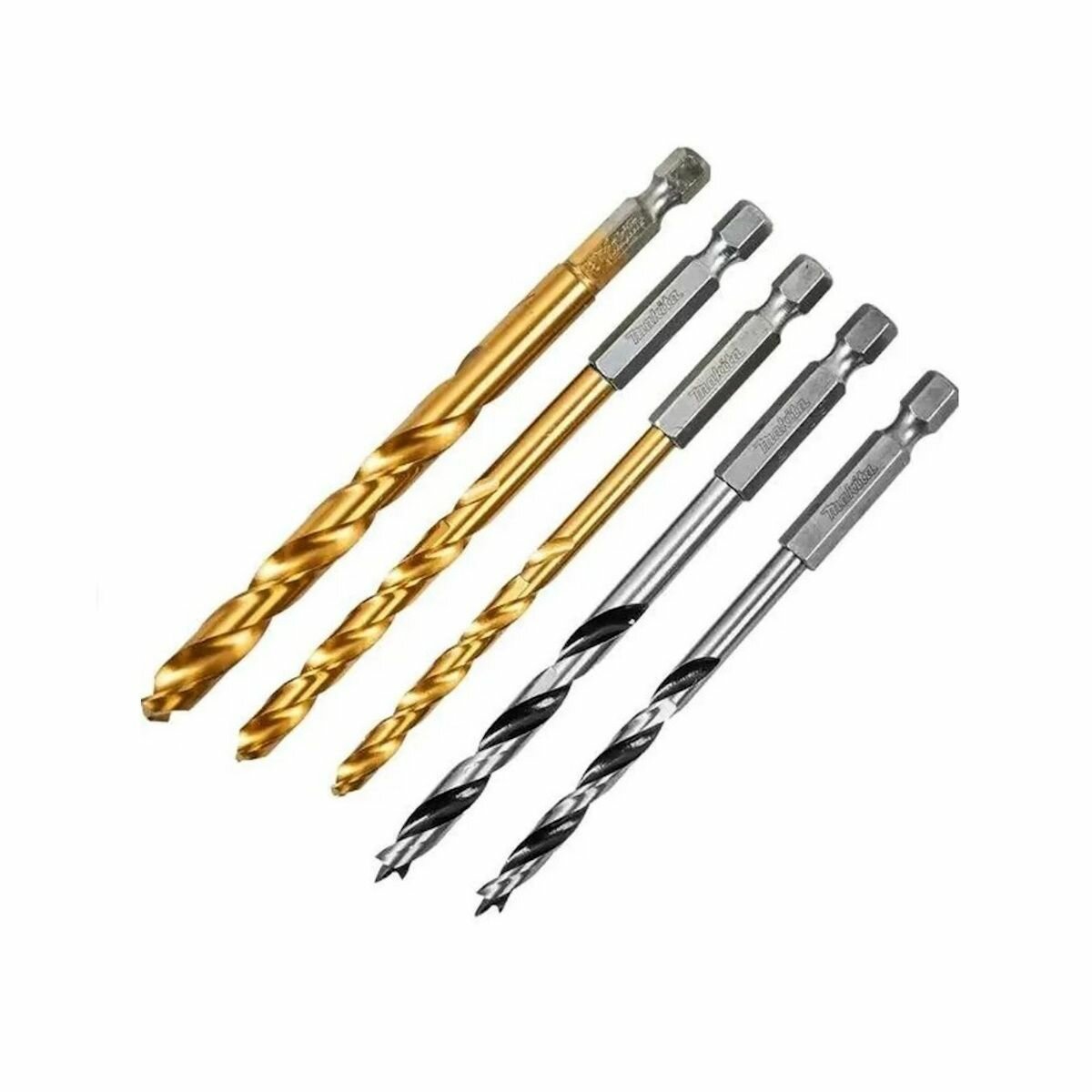 Набор сверл по дереву и металлу MAKITA D-20769 (HSS-TIN 5,6,8; дерево 5,6 мм)