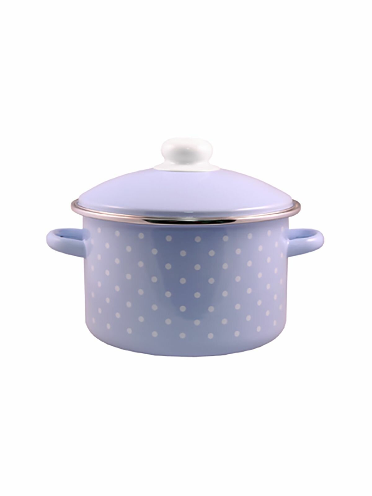 Кастрюля эмалированная Горох мелкий-К, с крышкой, 3 л