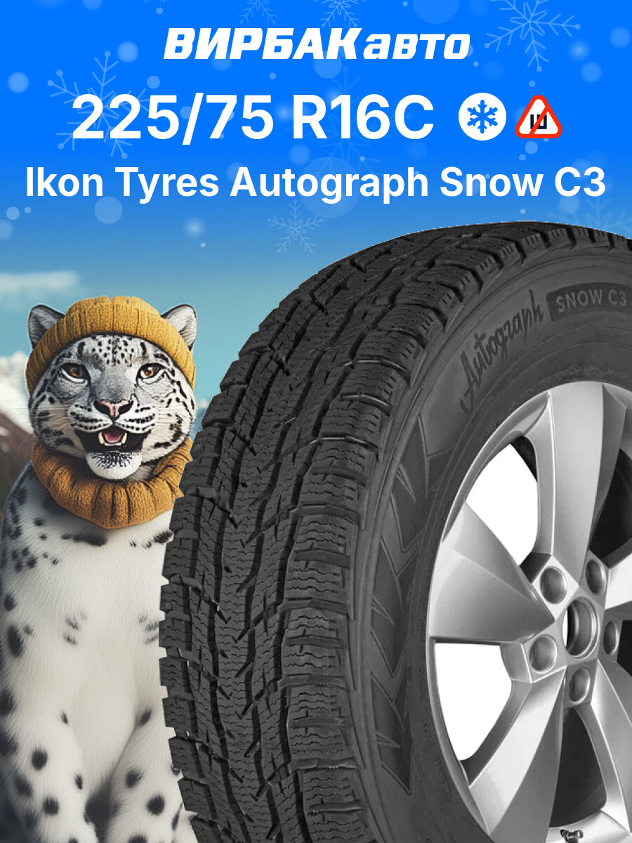 Зимние шины Ikon Autograph Snow C3 225/75 R16C 121/120R, зимняя автомобильная резина