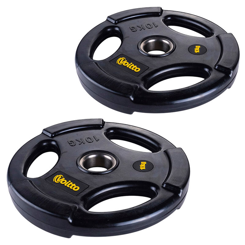 Набор дисков обрезиненных с 3-мя хватами Voitto V-300 10 кг (2 шт) - d51