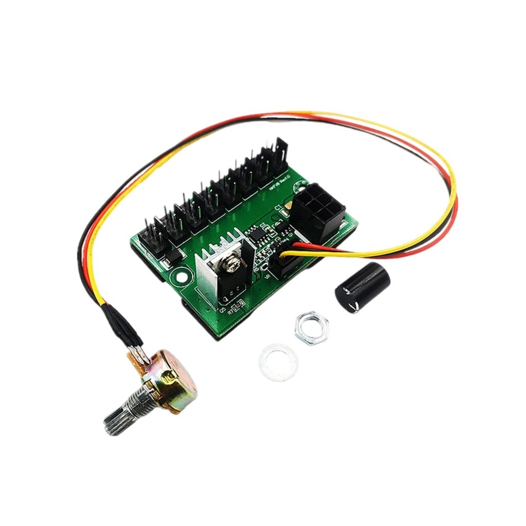 Корпус компьютера материнская плата от 6Pin до 3P 4Pin-контактный регулятор скорости охлаждающего вентилятора-8-битный вентилятор