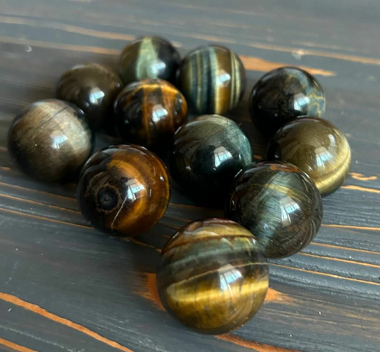 Тигрово-соколиный глаз 1 шт шар Африка mineral натуральный камень