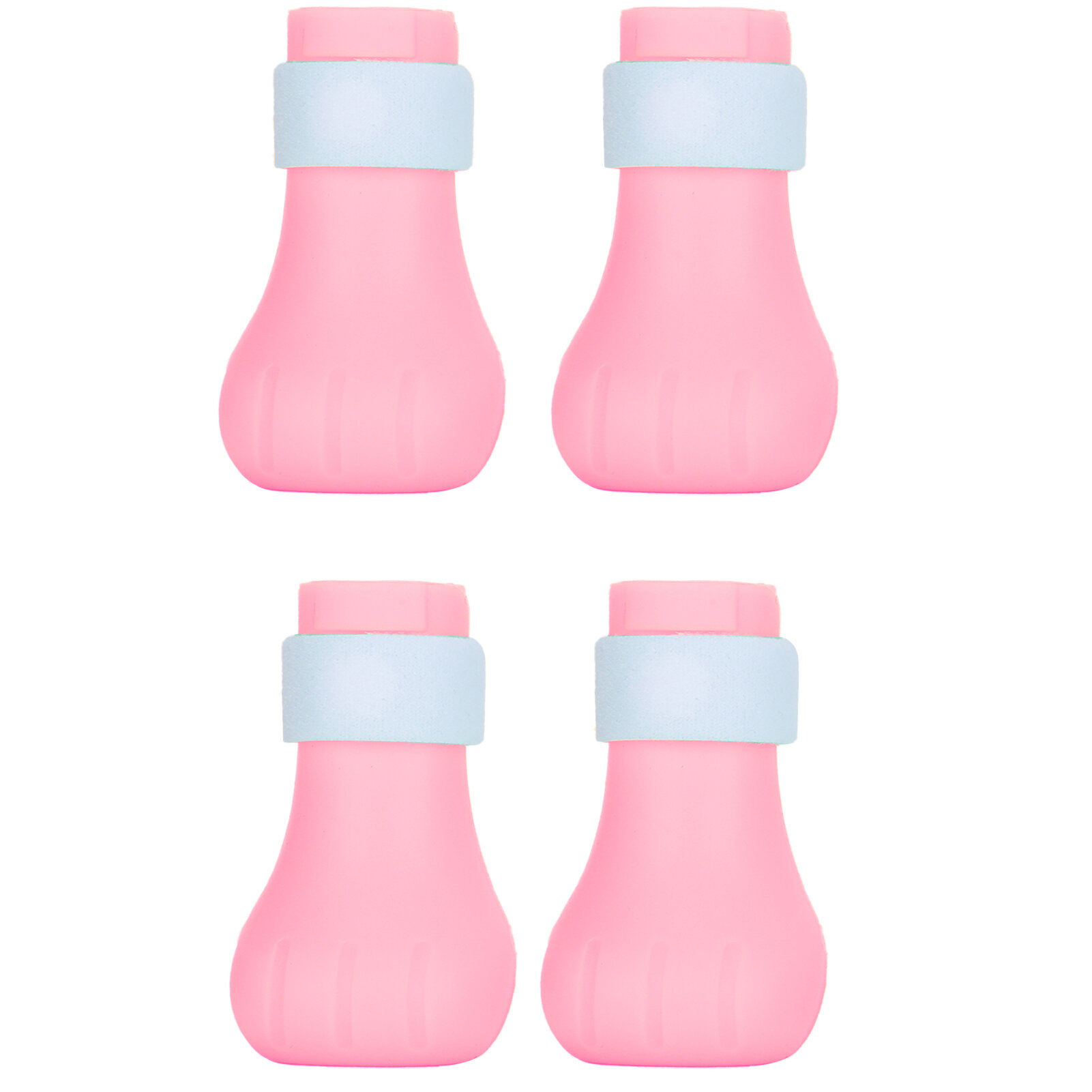 4 шт. чехлы для ног кошки с защитой от царапин, регулируемые силиконовые чехлы для обуви с когтями для домашних животных, чехол для ботинок (розовый)