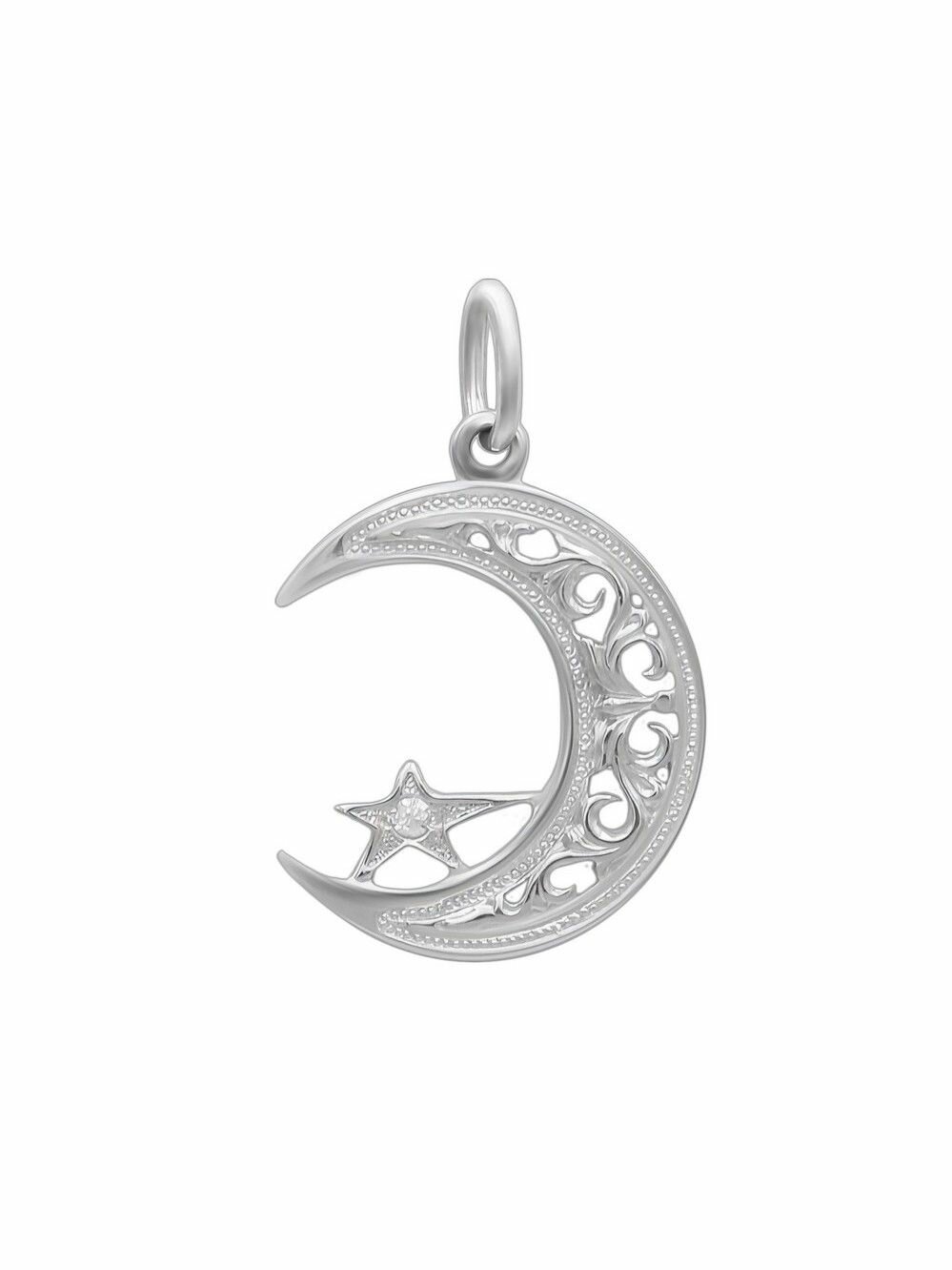 Подвеска, серебро, 925 проба, родирование, фианит