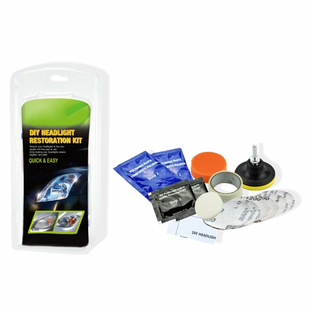 Специнструмент для авто, Инструмент для восстановления яркости фар, 1 набор