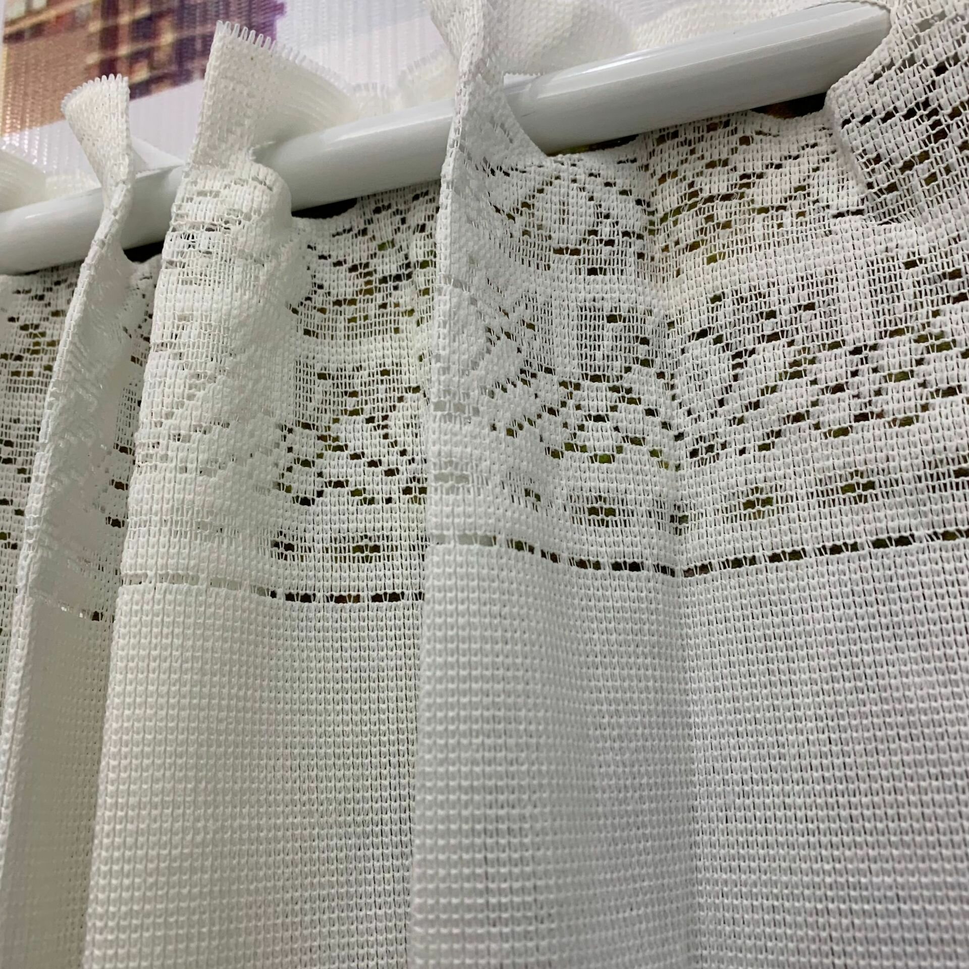 40x150cm Белые шторы — фото 1