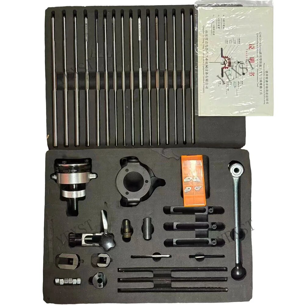 QM18-62 мм набор инструментов для ремонта головки блока цилиндров седла клапана, универсальная развертка седла клапана из твердого сплава