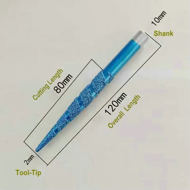 6-12 мм V-образные алмазные фрезы с шариковым носом, фрезы с ЧПУ, 3D коническая конусная концевая фреза для резьбы по камню, гравировки по мрамору