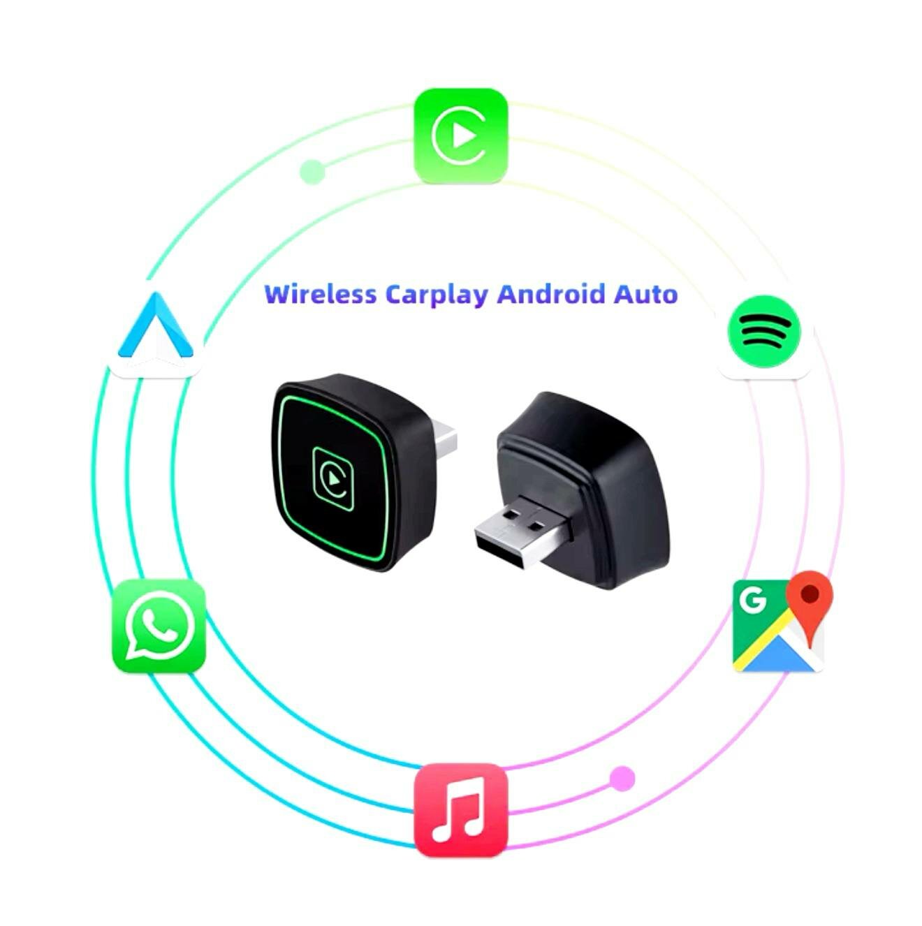 Беспроводной адаптер CarPlay, Android Auto