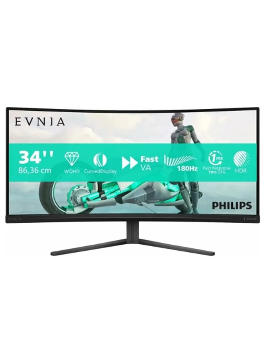 34" Монитор Evnia 34M2C 34M2C3500L черный - 3440x1440
