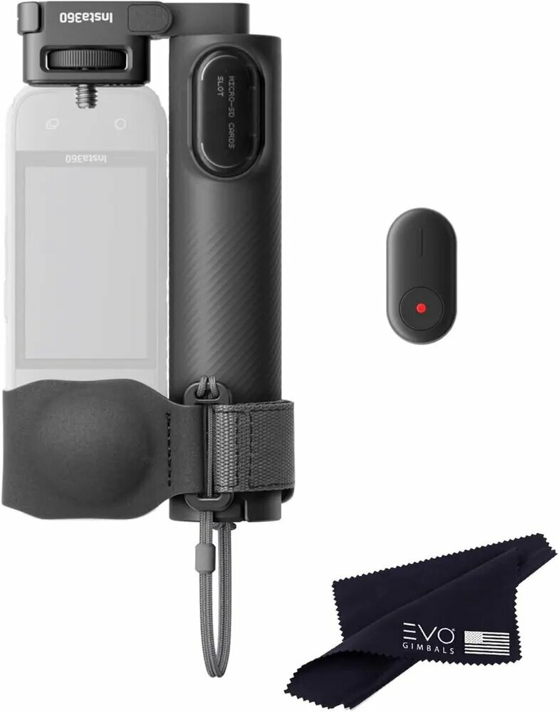 Складная селфи-палка Insta360 2 в 1 с дистанционным управлением (интерфейс 1/4 дюйма) для insta360 X5/X4